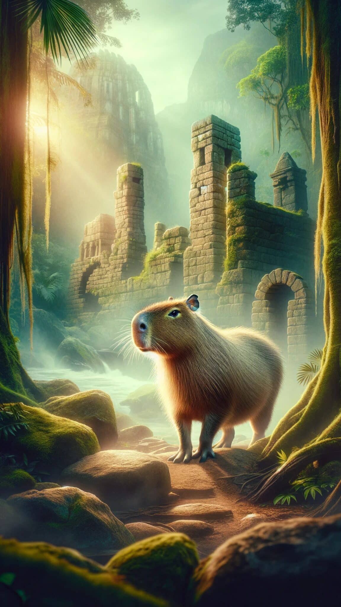 4k Capybaras Mobile Phone Wallpapers 1440x2560 Resolution