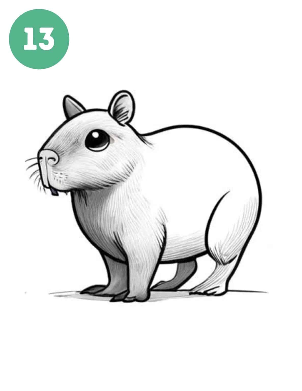 How to Draw a Capybara - CapyBara Mag