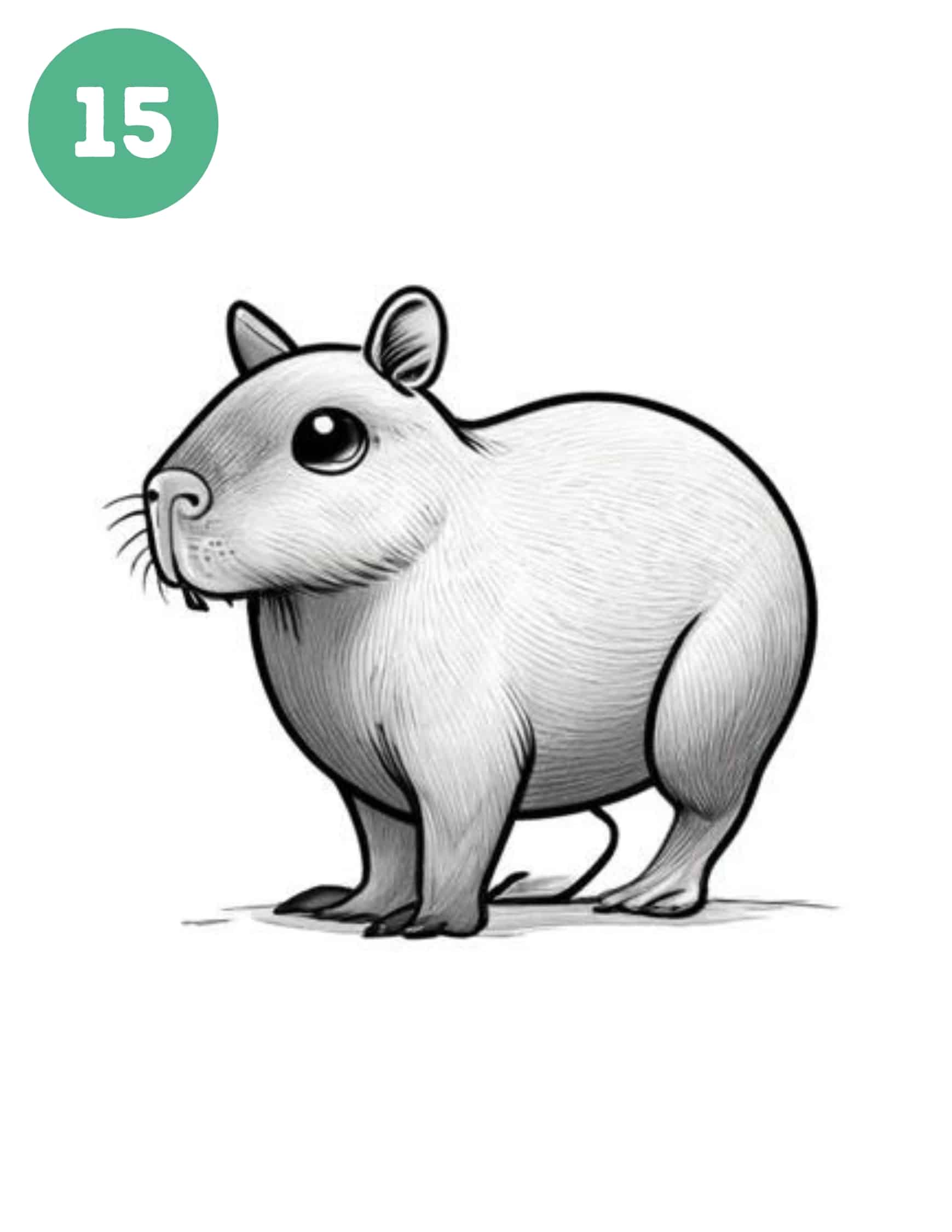 How to Draw a Capybara - CapyBara Mag