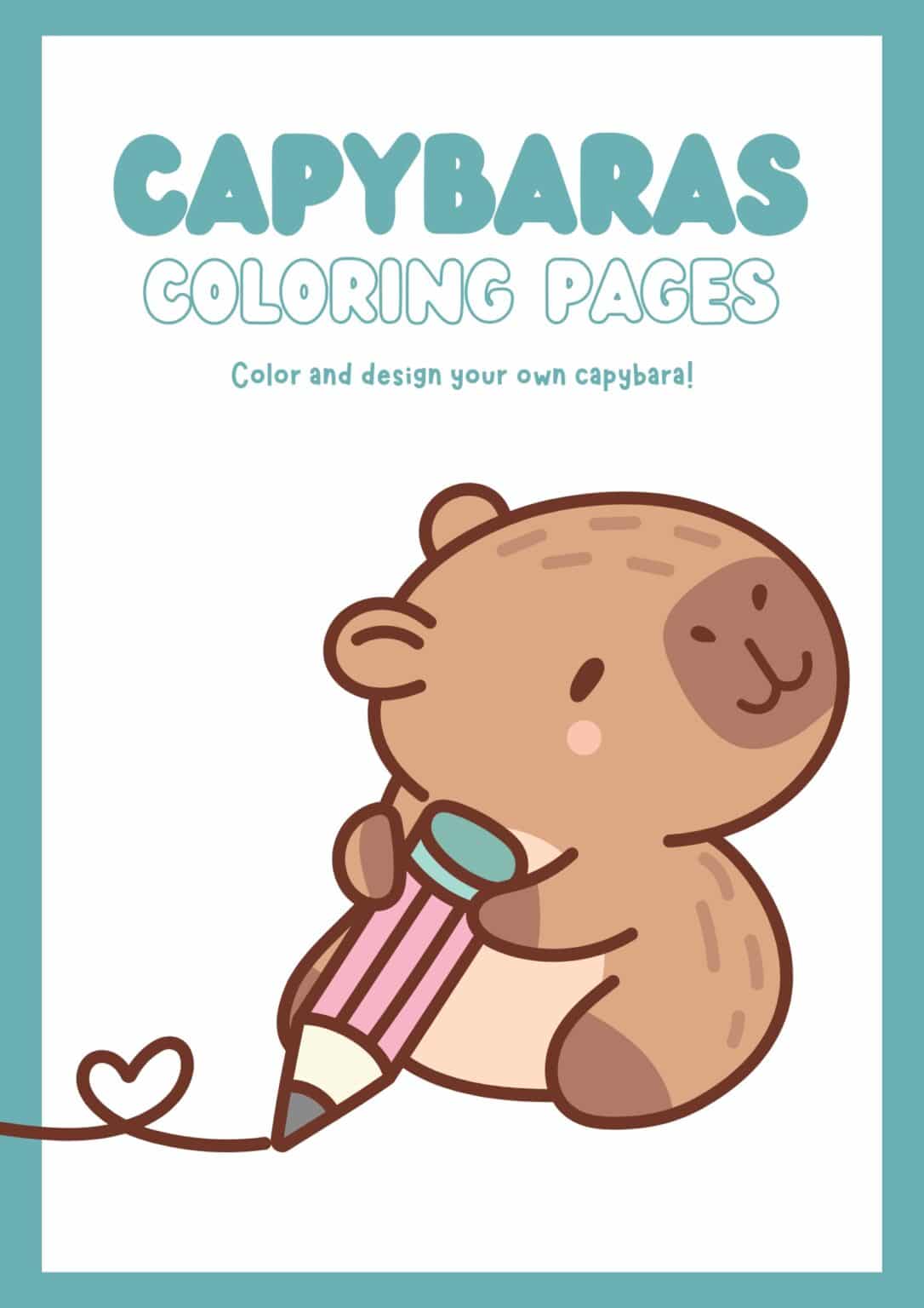 Capybara Coloring Pages (Free PDF Printables)