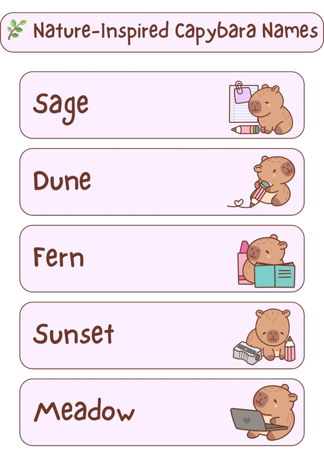 200+ Capybara Names | Cute, Funny and Perfect for Your Pet!