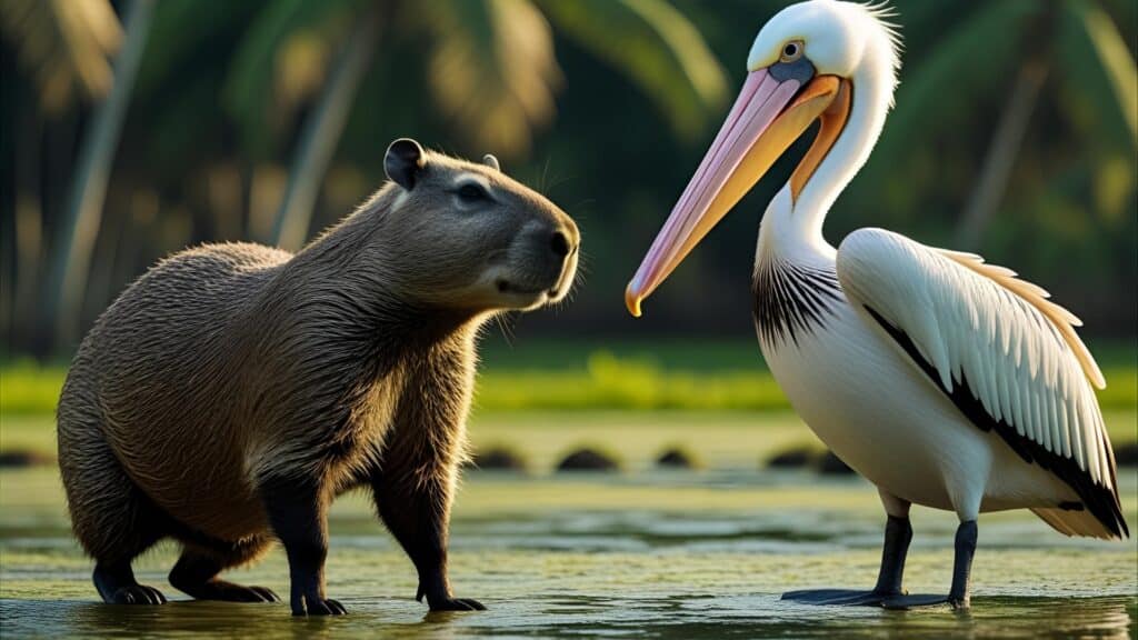 Capybara vs Pelican - CapyBara Mag