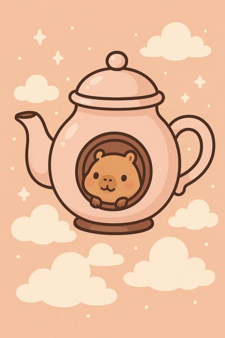 Capibara Animada Cute - CapyBara Mag