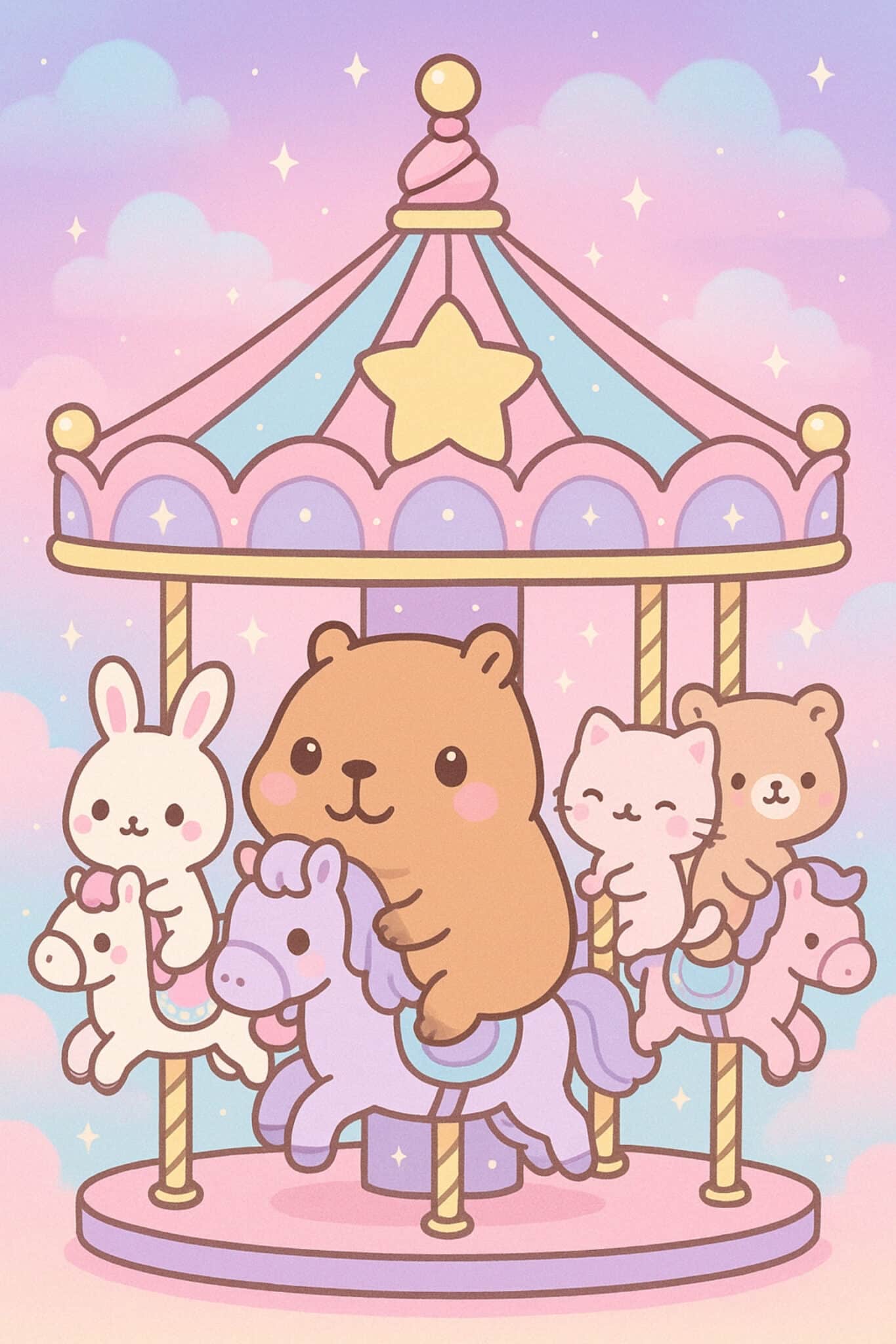 Capibara Animada Cute - CapyBara Mag